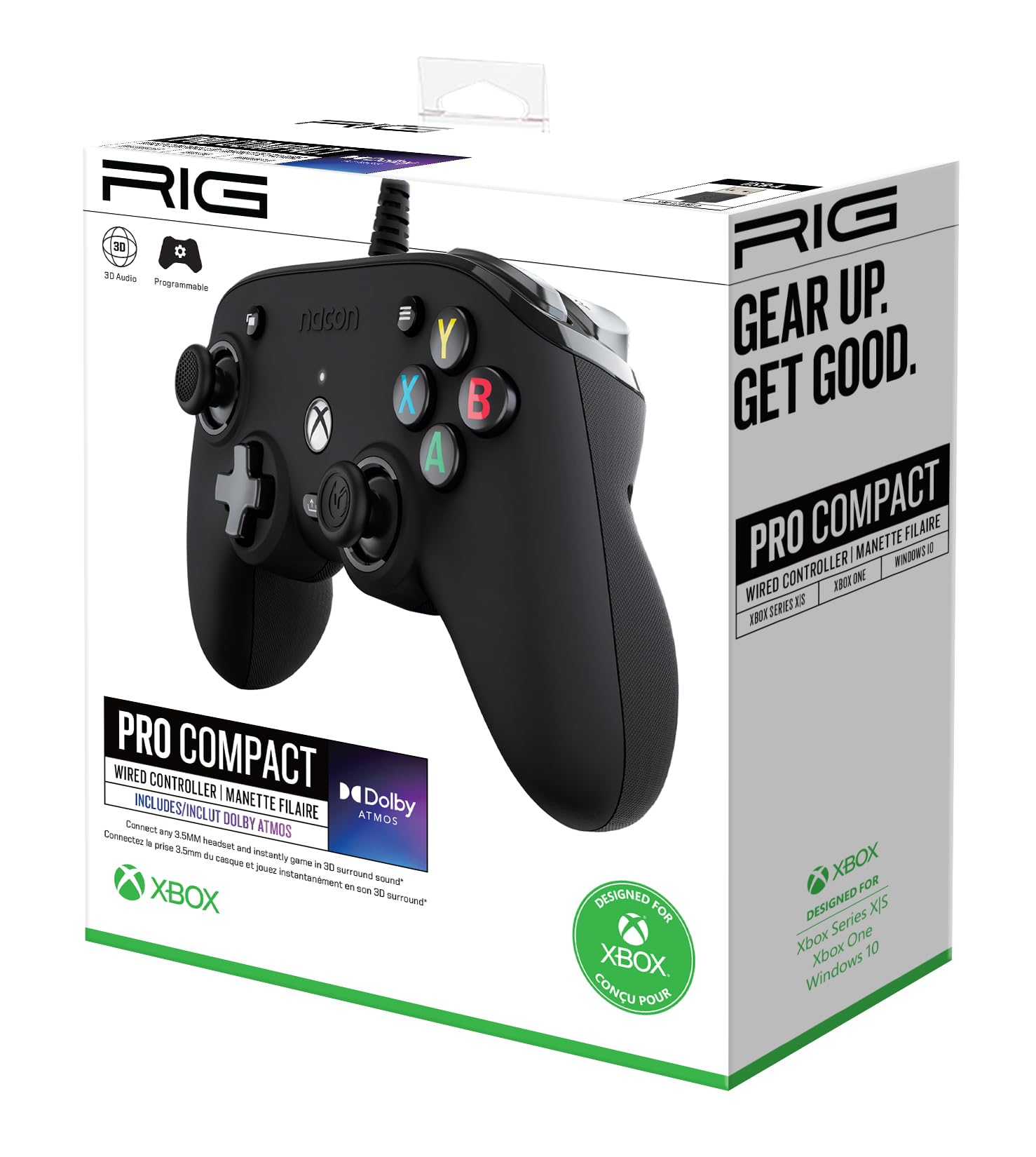 RIG Nacon PRO Compact Controller with Dolby Atmos for Xbox Series X|S and Xbox One
