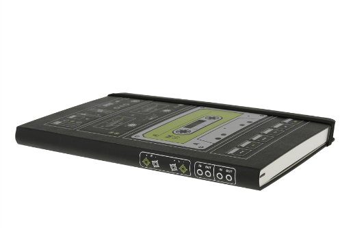 Moleskine Audio Cassette Limited Edition Notebook, Large, Plain, Black, Hard Cover (5 x 8.25)
