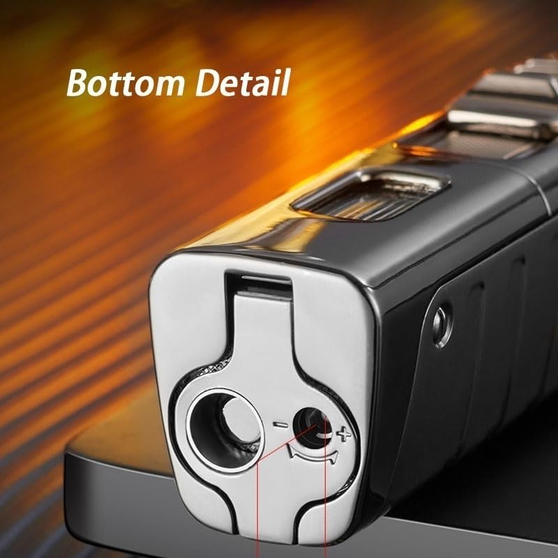 New Gas Lighter, Triple Windproof Flame, Reusable, Easy to Carry, Suitable for Father's Boyfriend As A, Daily Use (Color : C3)
