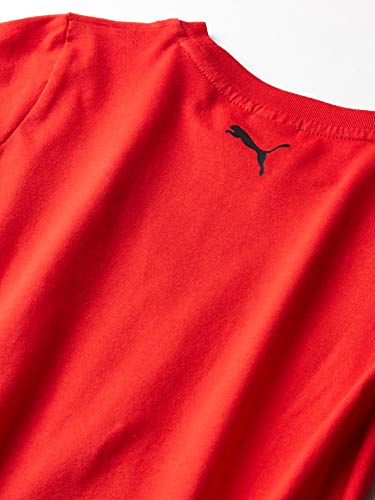 PUMA Boys' Graphic Short Sleeve T-Shirt, Red8, 4