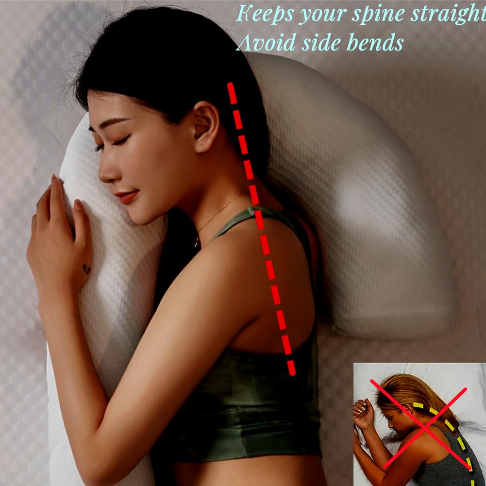 Promithi Swan Body Pillow for Side Sleeper,Multi-Functional U-Shaped Support Side Sleeping Pillow for Adults, Maternity,Full Body Pillow,Pregnancy Body Hug Pillow