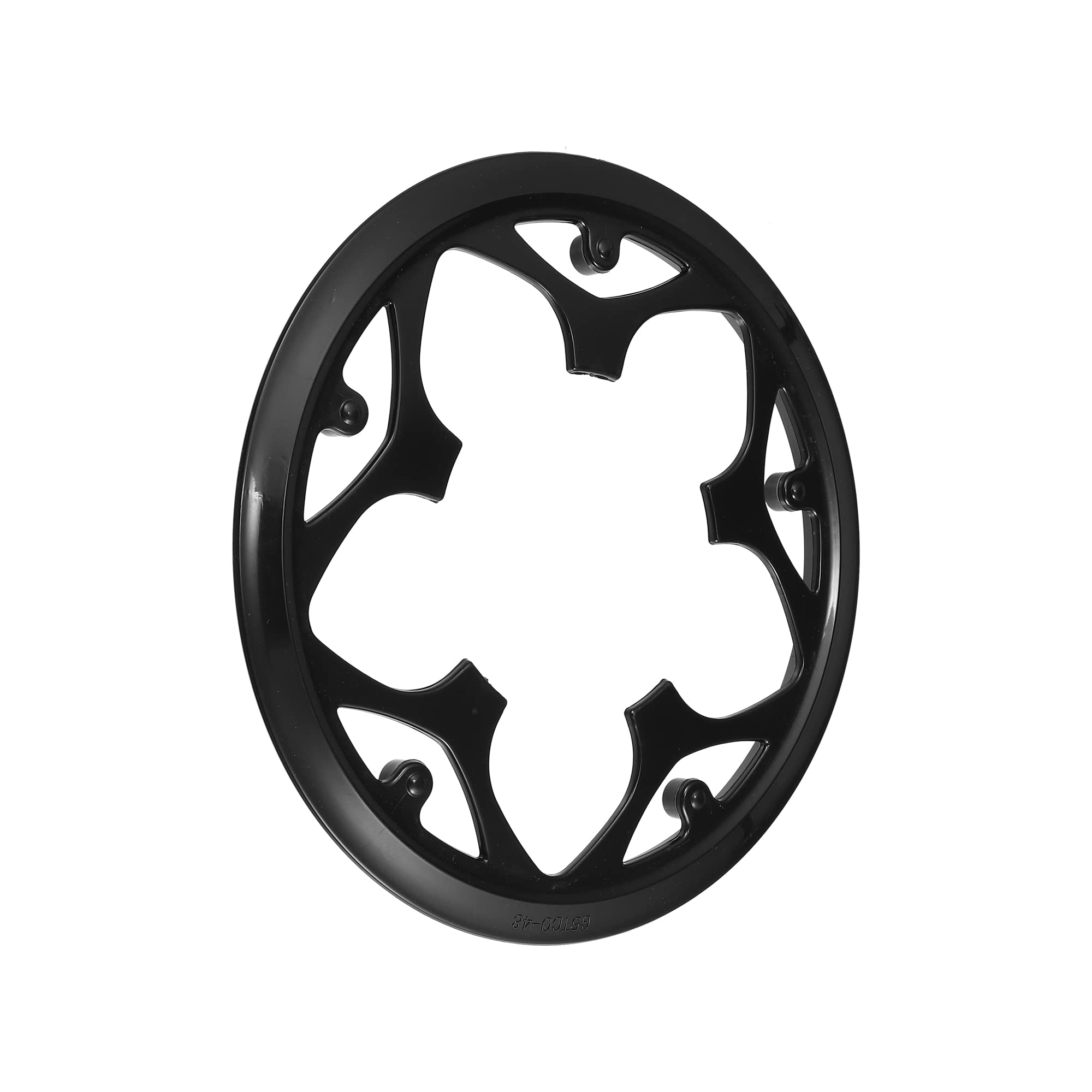 X AUTOHAUX 2pcs 48 Teeth 9.5cm 5 Holes Bicycle Bike Crankset Chain Wheel Cover Chain Wheel Protective Cover Black