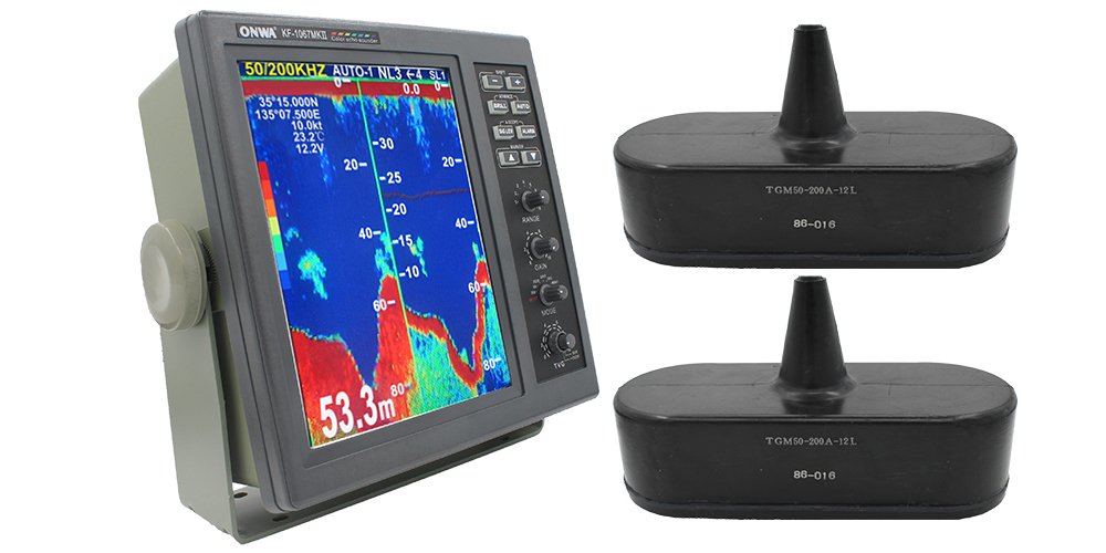 ONWA KF-1067MK2/DF: 10.4" Dual Frequency Fish Finder 2 KW Version