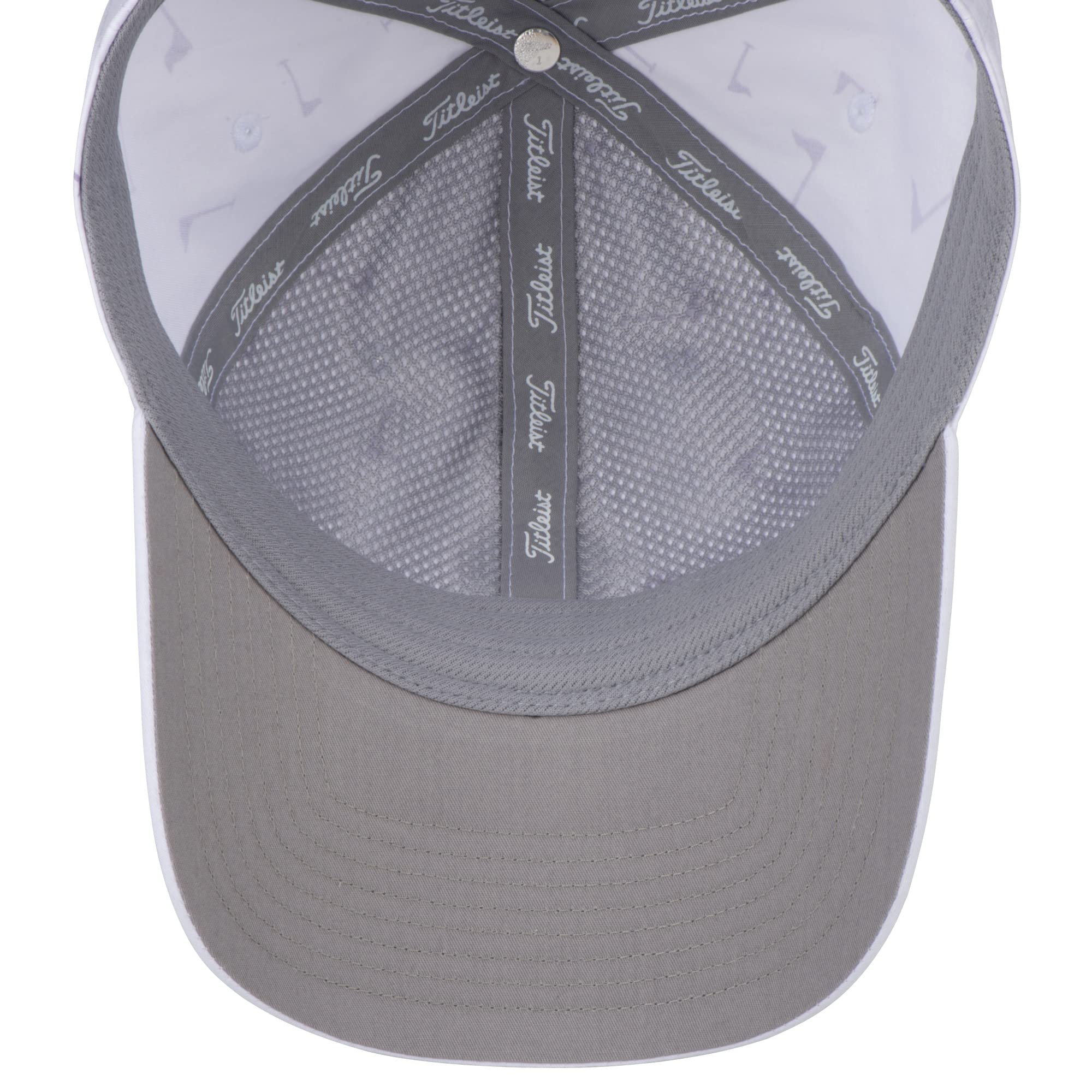 Titleist Women's Standard Montauk Print Golf Hat, White/Lavender, WMN