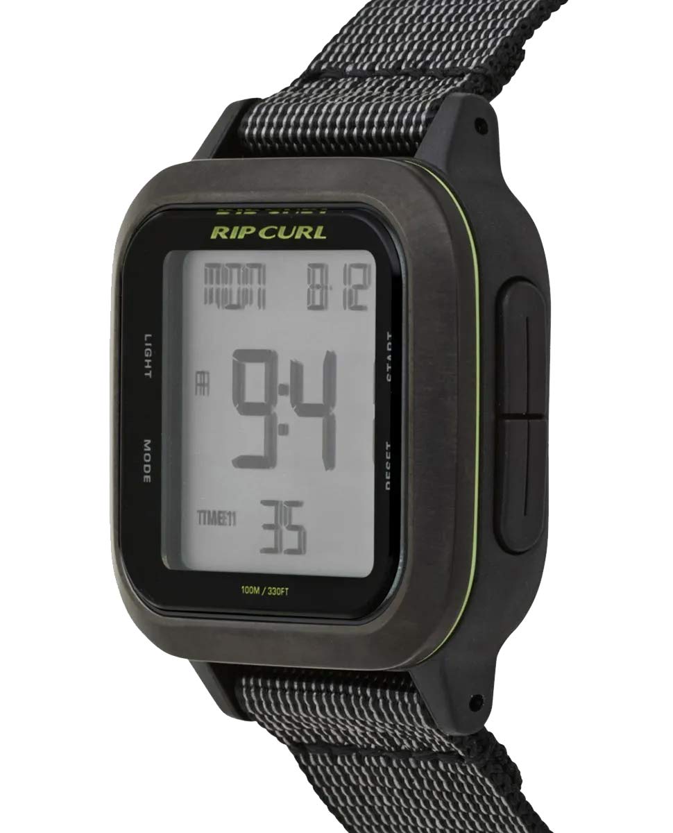 Rip Curl Next Digital Webbing Black Lime Men's Watch A3278-LIM