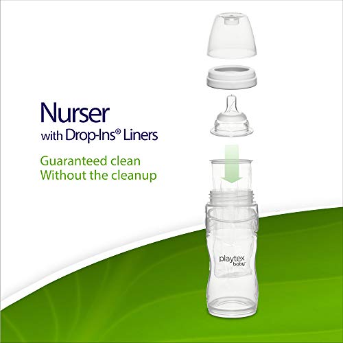 Playtex Baby Nurser Pre-Sterilized Disposable Bottle Liners, Closer to Breastfeeding, 8-10 oz, 200 Count