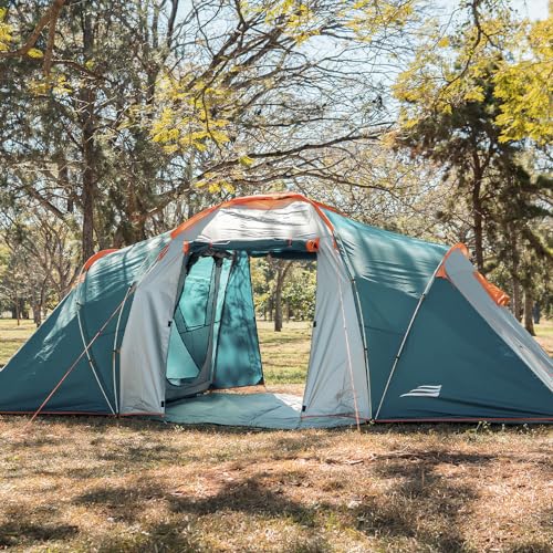 NTK Explorer GT 2 separate rooms, 4 Person 15.2 by 10.2 Foot Sport Camping Tent 100% 2500mm