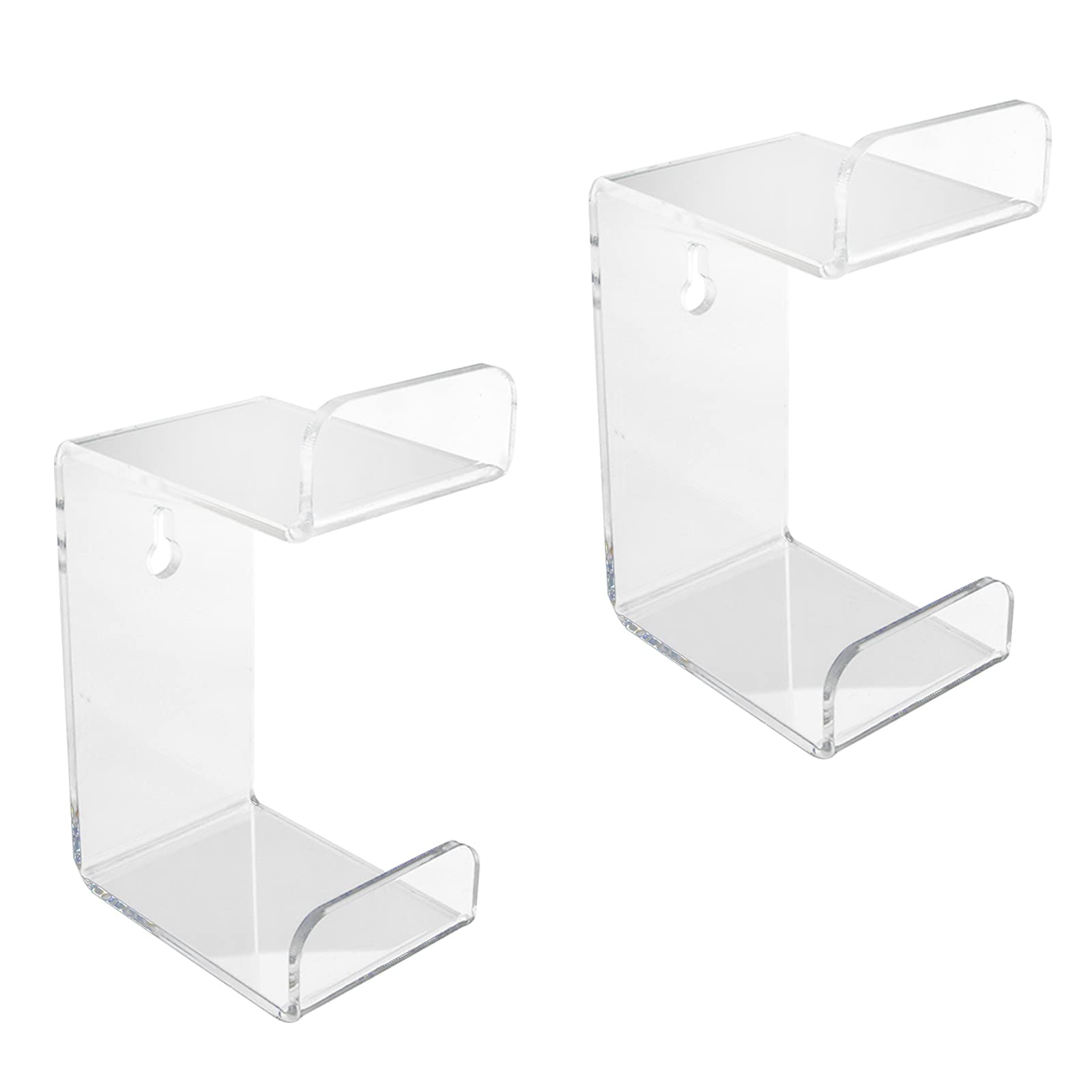 Savagrow 2pcs Game Controller Wall Mount Holder Clear Gamepad Holder with Mounting Screw