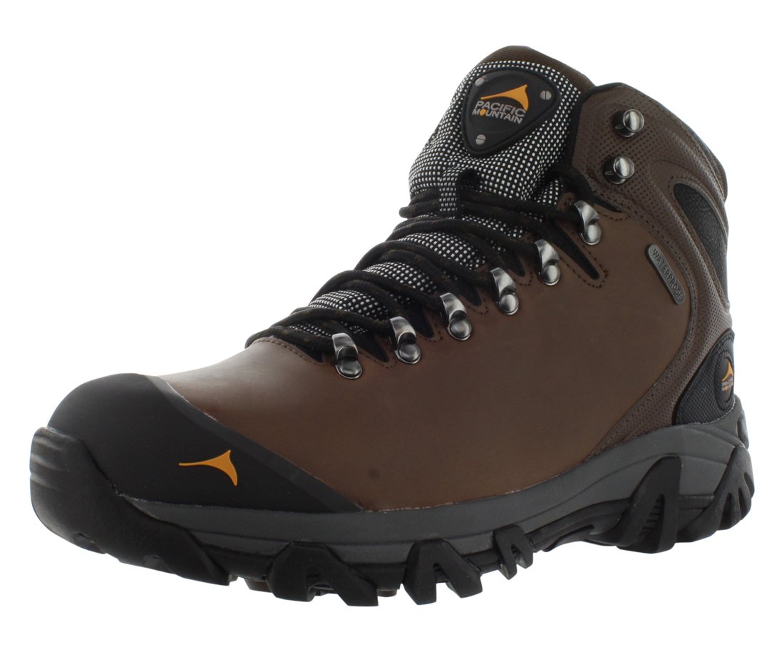 Pacific Mountain Men's Hiking Boots, Chocolate, 10.5
