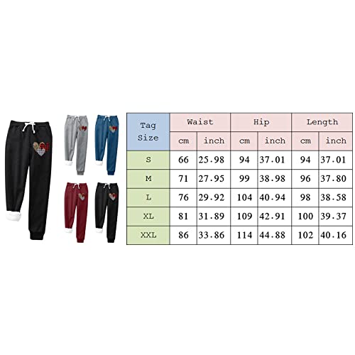 uvpivm Women's Athletic Pants Winter Jogger Fleece Warm Workout Yoga Tapered Sweatpants Wide Leg Drawstring Joggers with Pockets 3-A,X-Large