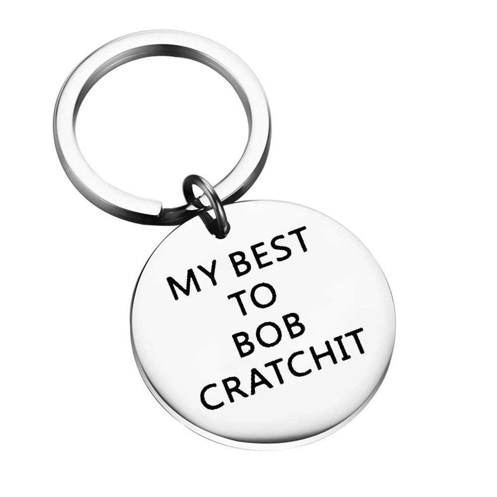 Schitts Creek Gifts David Rose Quote Gift Rose Apothecary Schitts Creek Gift David Rose Keychain (My best to bob cratchit)