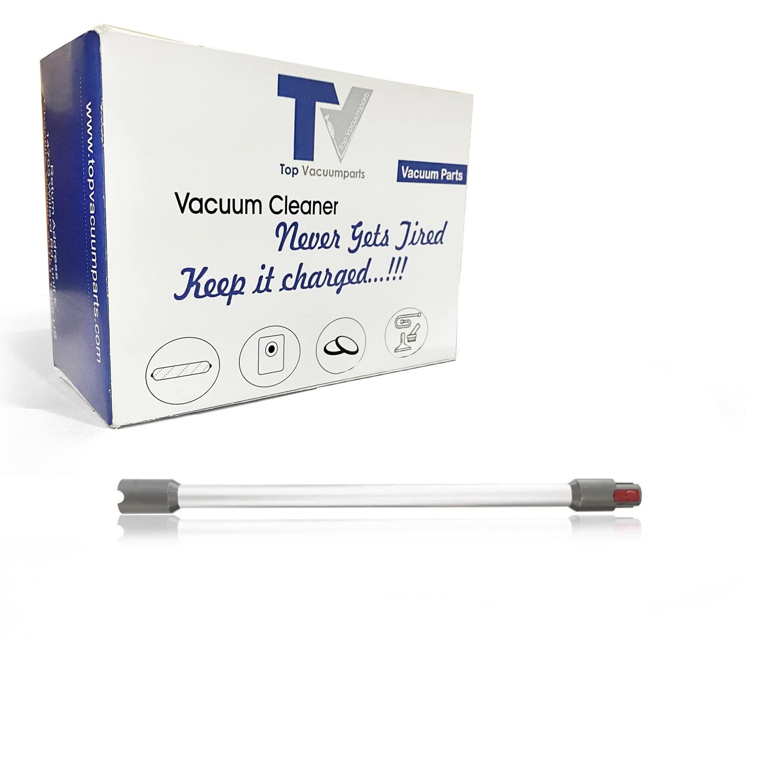 Replacement Part For Dyson V7, V8, V10, V11 Vacuum Cleaner 1 Quick Release Silver Wand # Compare To Part 967477-09