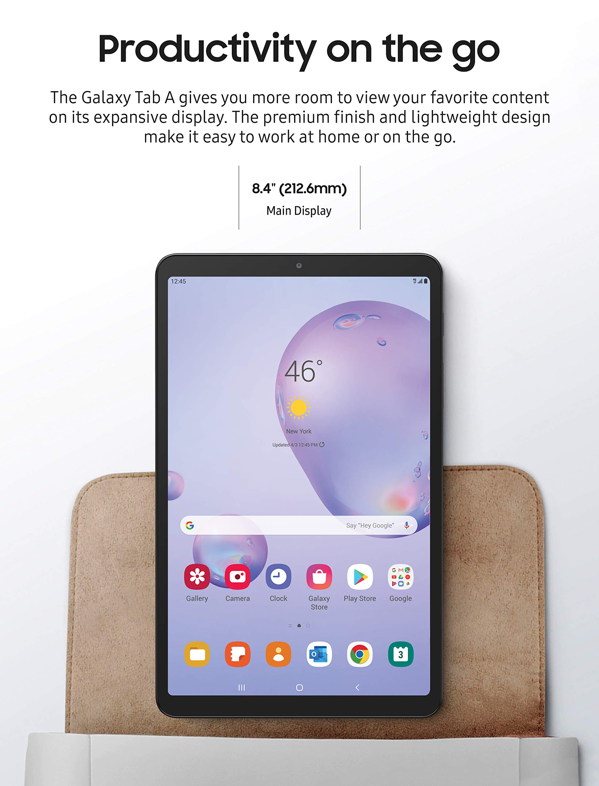 Samsung Galaxy Tab A T307U 8.4 inches 32GB Mocha - WiFi + for AT&T (Renewed)