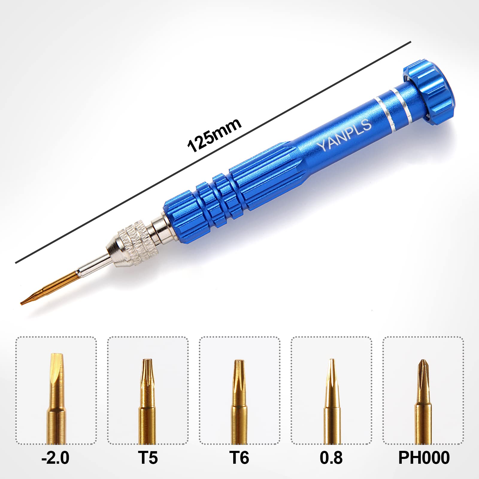 YANPLS Small Watch Eyeglass Screwdriver Set, Micro Precision Eyeglass Repair Screwdriver Kit Small Screwdriver Set for Electronics、Sunglasses、Jewelry(blue)