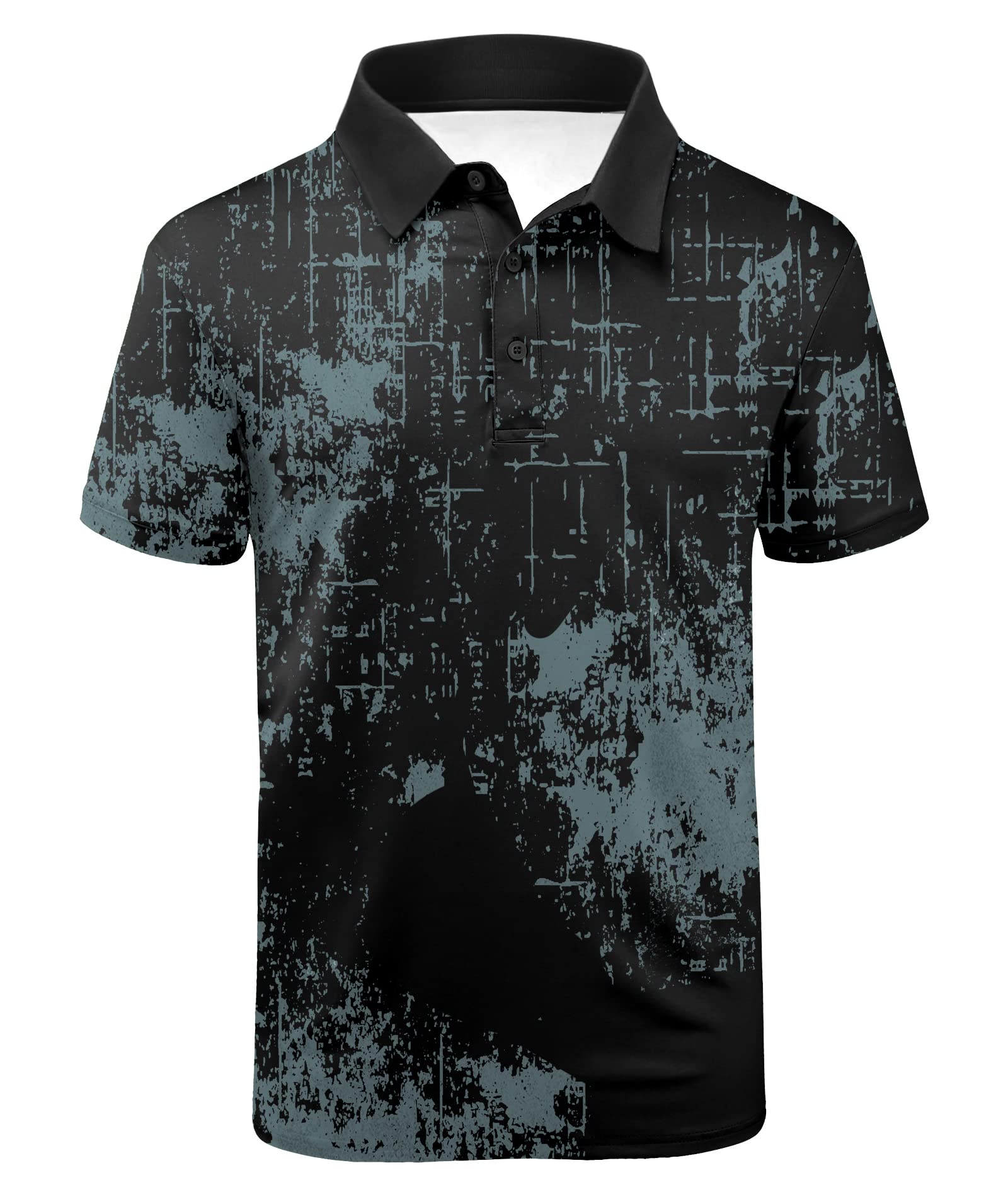 V VALANCH Mens Polo Shirts Short Sleeve Golf T Shirt Performance Moisture Wicking Casual Workout