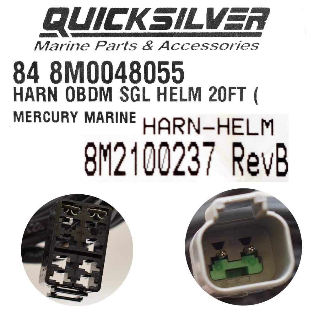 New Mercury Mercruiser Quicksilver Oem Part # 84-8M0048055 Harnes 1Helm 20Ft
