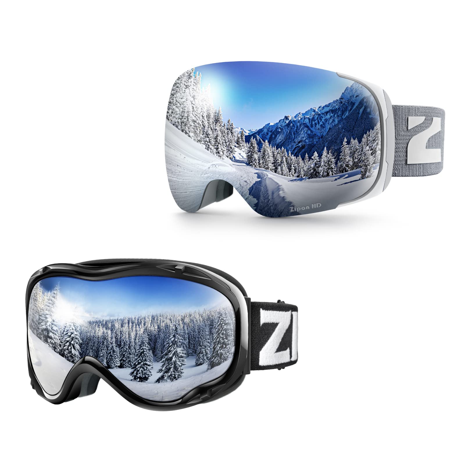ZIONOR Lagopus Ski Goggles Z1 Zipon HD Lens Ski Goggles