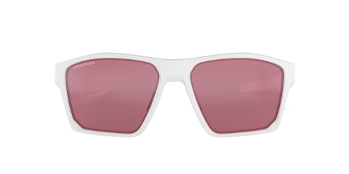 Oakley Men's Oo9397 Targetline Polarized Rectangular Sunglasses, Polished White/Prizm Dark Golf, 58 mm