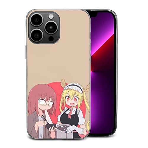 Tohru Kobayashi's Dragon Maid Phone Case Anime Good Looking Case for iPhone 13 Series, Shockproof Protective Phone Case Slim Thin Fit Cover Compatible with iPhone, iPhone13 pro