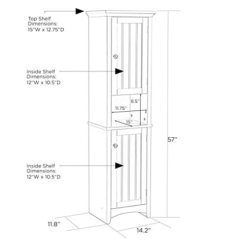 OS Home and Office storage tower, white