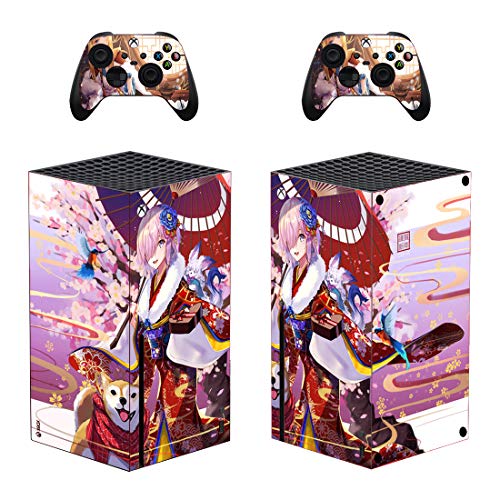 Stay Night Decals Stickers Full Set Faceplate Skin for X-box-One-Series X Protection Kit by KAJAL MANI