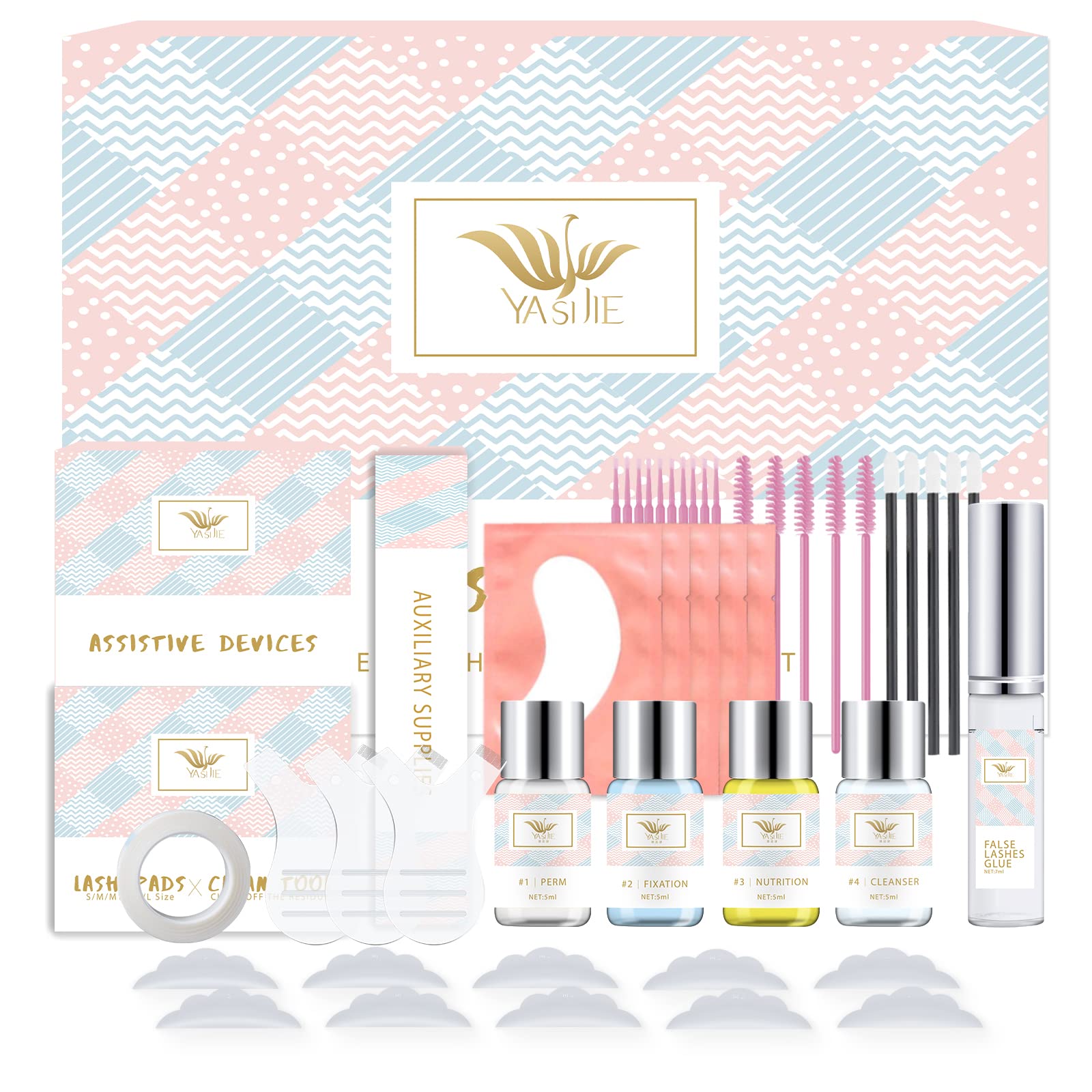 Saint Kang Lash Lift Kit,Eyelash Lift Kit,Long-Lasting Curl,Eyelash Perm Kit,Professional Semi-Permanent Curling For Beautify Your Lashes,Safe Eyelash Perming Wave Suitable for Salon (orange)