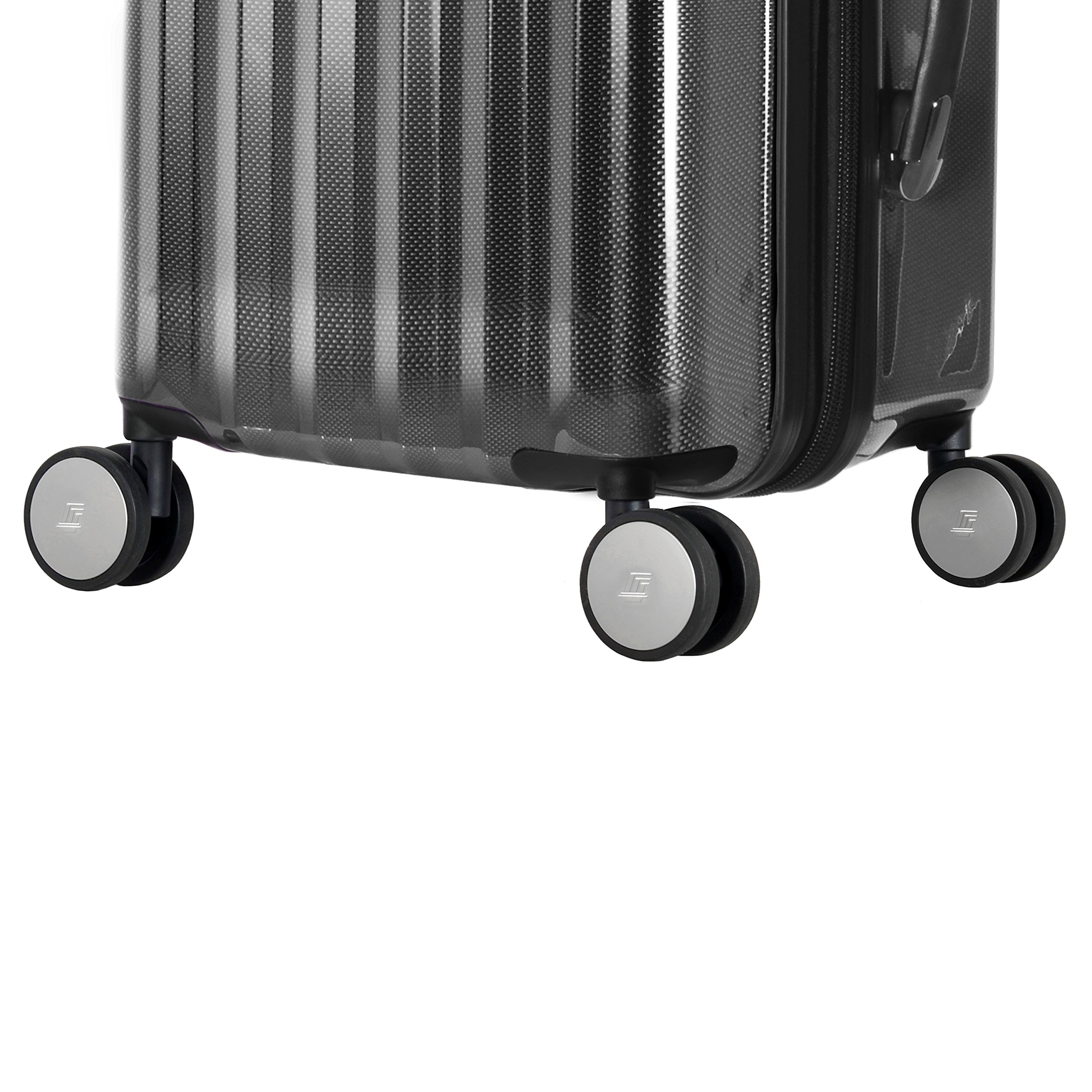 Olympia U.S.A. Luggage Titan 3 Piece Spinner Hardside Set, Black, One Size
