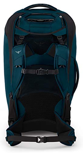 Osprey Farpoint 65 Men's Wheeled Luggage, Petrol Blue