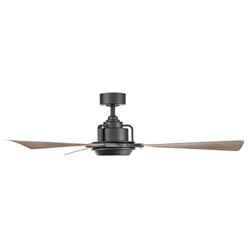 Osprey Smart Indoor and Outdoor 3-Blade Ceiling Fan 56in Matte Black/Barn Wood with 2700K LED Light Kit and Remote Control Works with Alexa, Google Assistant, Samsung Things, and iOS or Android App