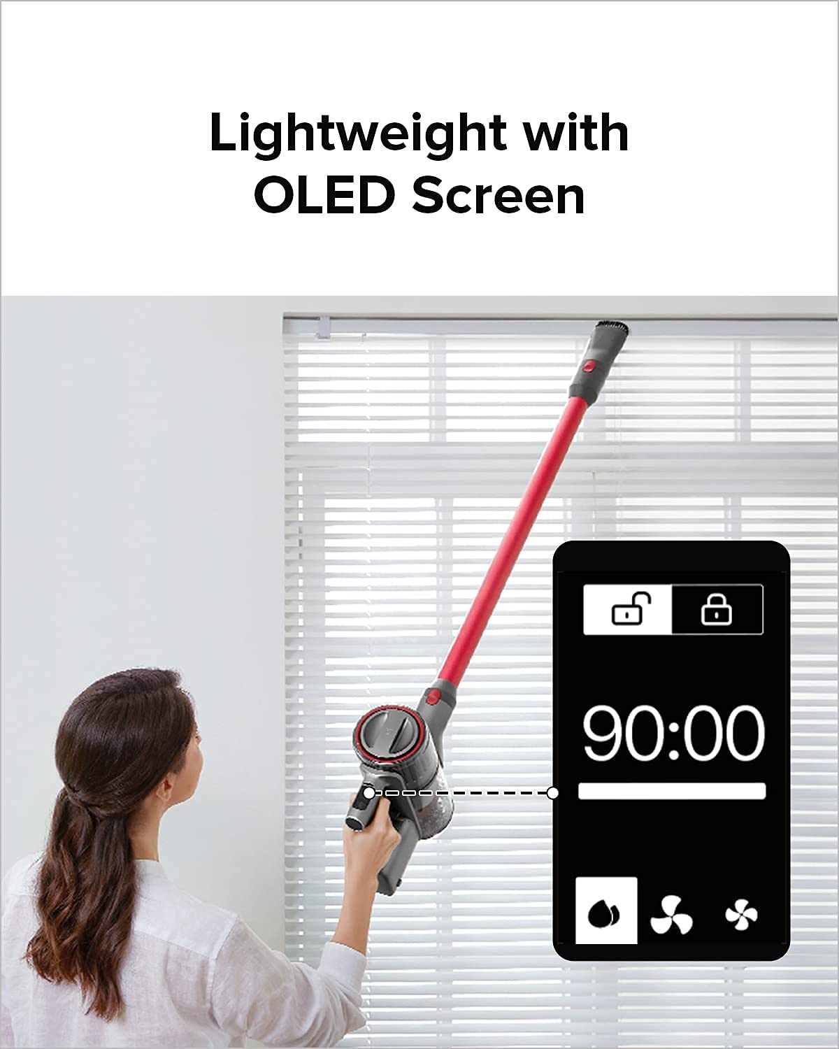 roborock H7 Cordless Stick Vacuum Cleaner, 3 Cleaning Modes, 160AW Constant Suction Power, Lightweight, Flexible MagBase Accessories, Long-Lasting Battery with 2.5H Recharge
