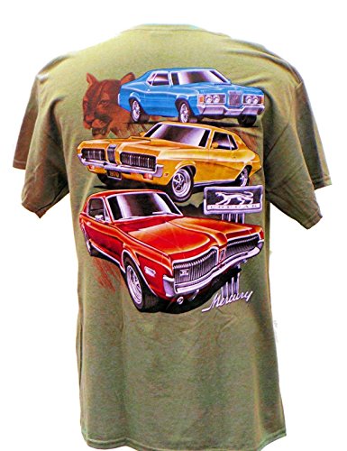 Neat Old Stuff Mercury Cougar Men's T Shirt Ford XR7, Gray, 2X
