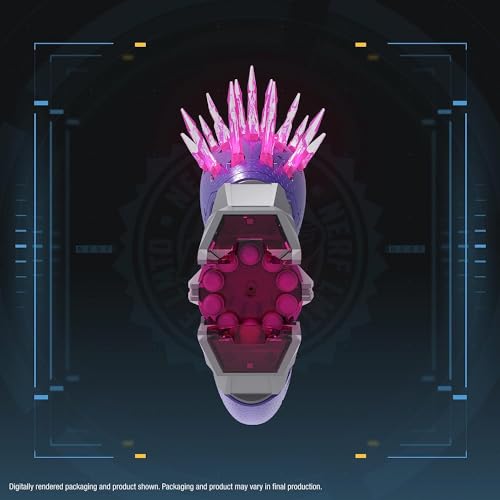 Nerf LMTD Halo Needler Dart-Firing Blaster, Light-Up Needles, 10-Dart Rotating Drum, 10 Nerf Elite Darts, Game Card with in-game Content