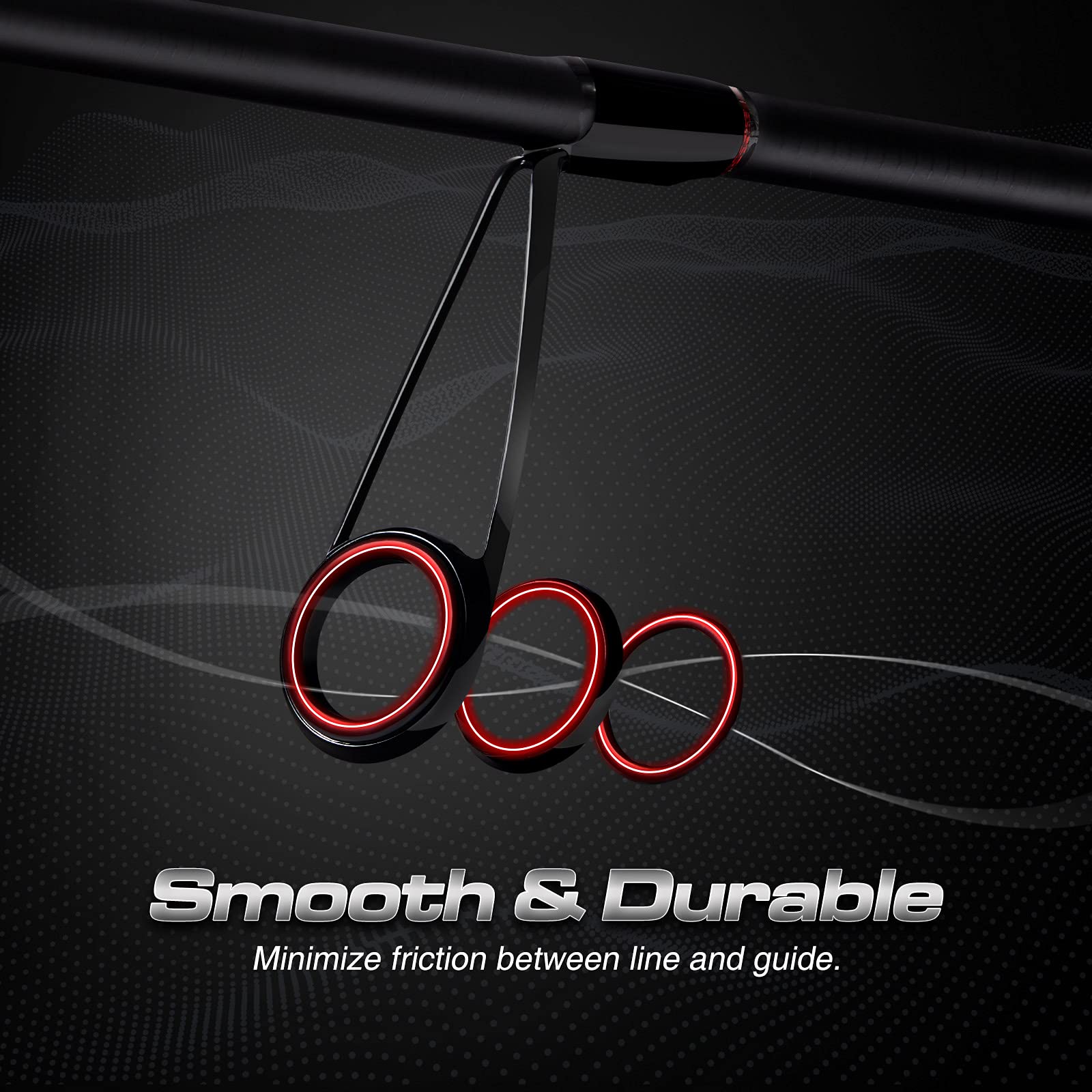 Piscifun Torrent Spinning Rod with 2 Tips - IM7 Carbon Blank Spinning Fishing Rod Freshwater, Durable Sensitive, 2 Pcs Spinning Rods with Double Hook Keeper, 6'8'' UL & L Power Trout Rod