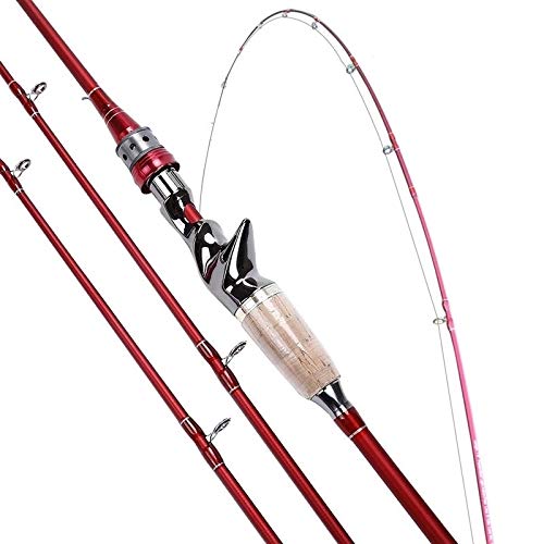 XWWDP 2.1m 2.4m Spinning/Casting Portable Travel Rods 4 Section Lure Fishing Spinning Rods Ultralight Carp Rods (Color : B, Size : 2.1 m)