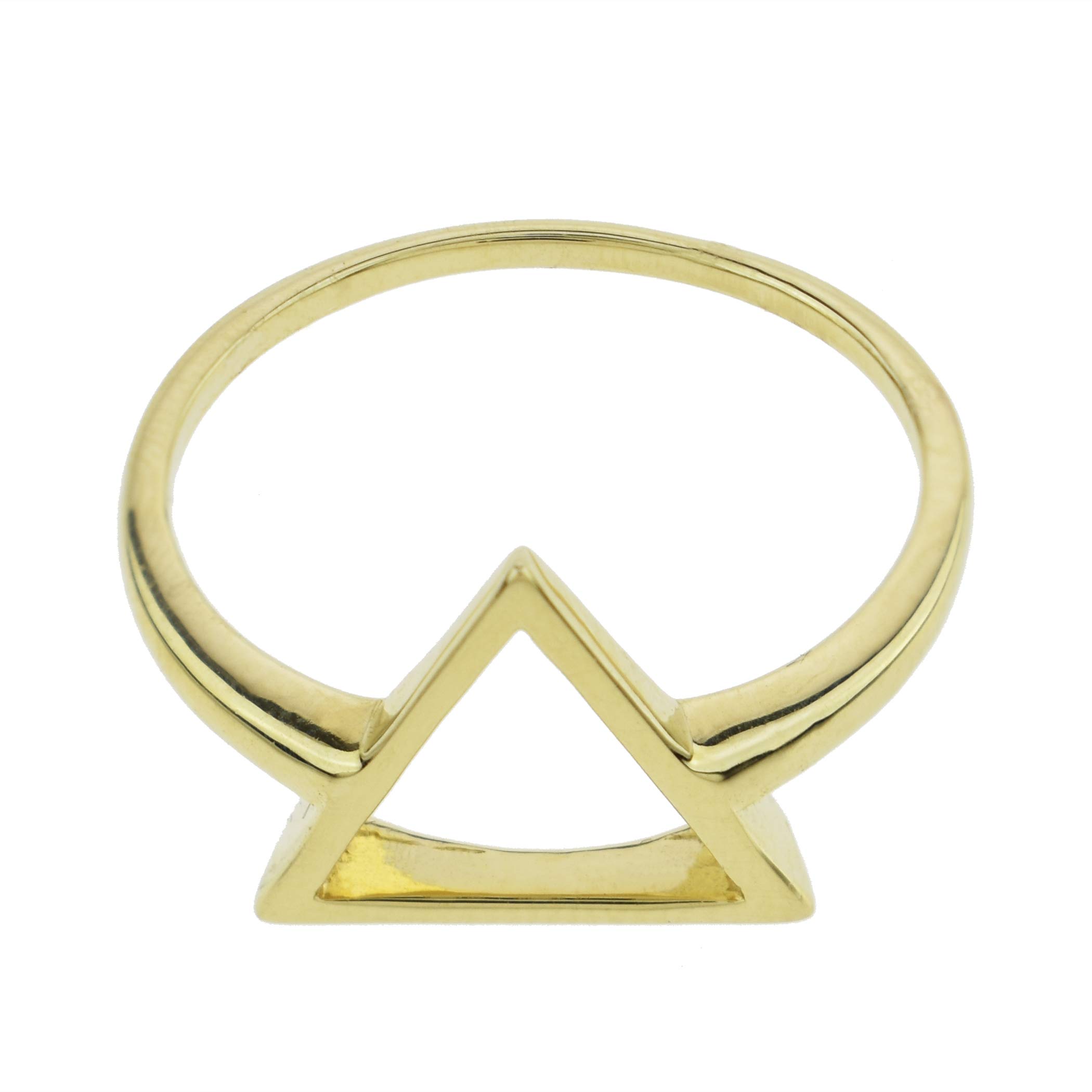 Sechic 14K Gold Triangle Ring