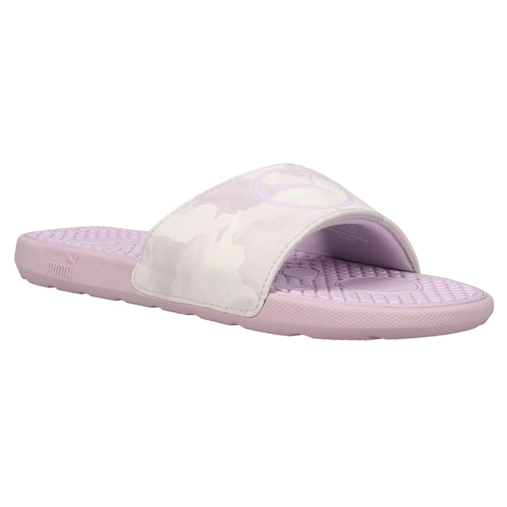 Puma Womens Cool Cat Hazy Summer Tie-Dye Slide Athletic Sandals Casual - Purple - Size 9 M