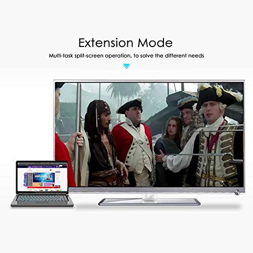 SatelliteSale Uni-Directional Mini DisplayPort to HDMI Cable Male to Male 4K/60Hz 8.64Gbps Universal Wire PVC White Cord 3 feet
