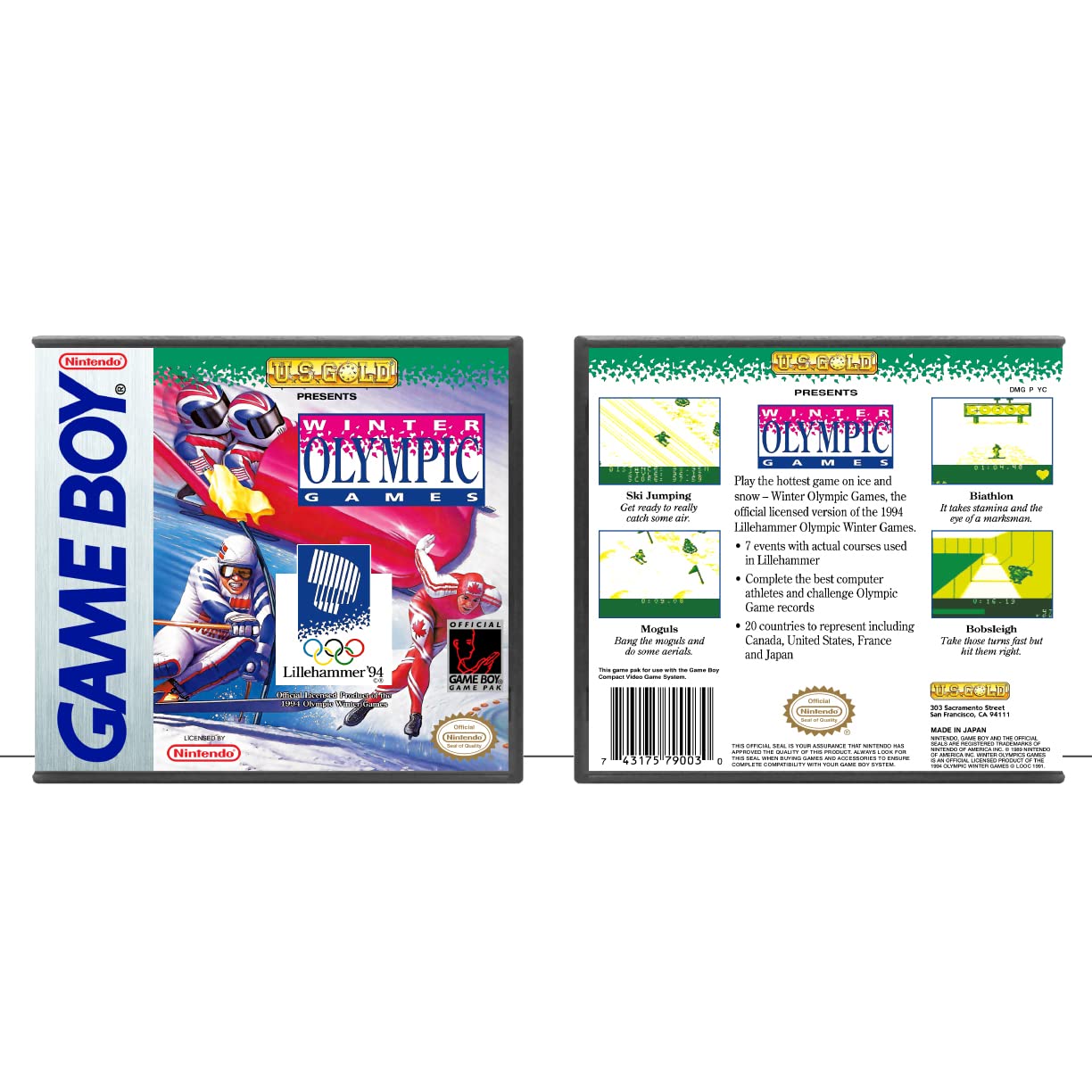 Winter Games: Lillehammer '94 | (GB) Game Boy - Game Case Only - No Game