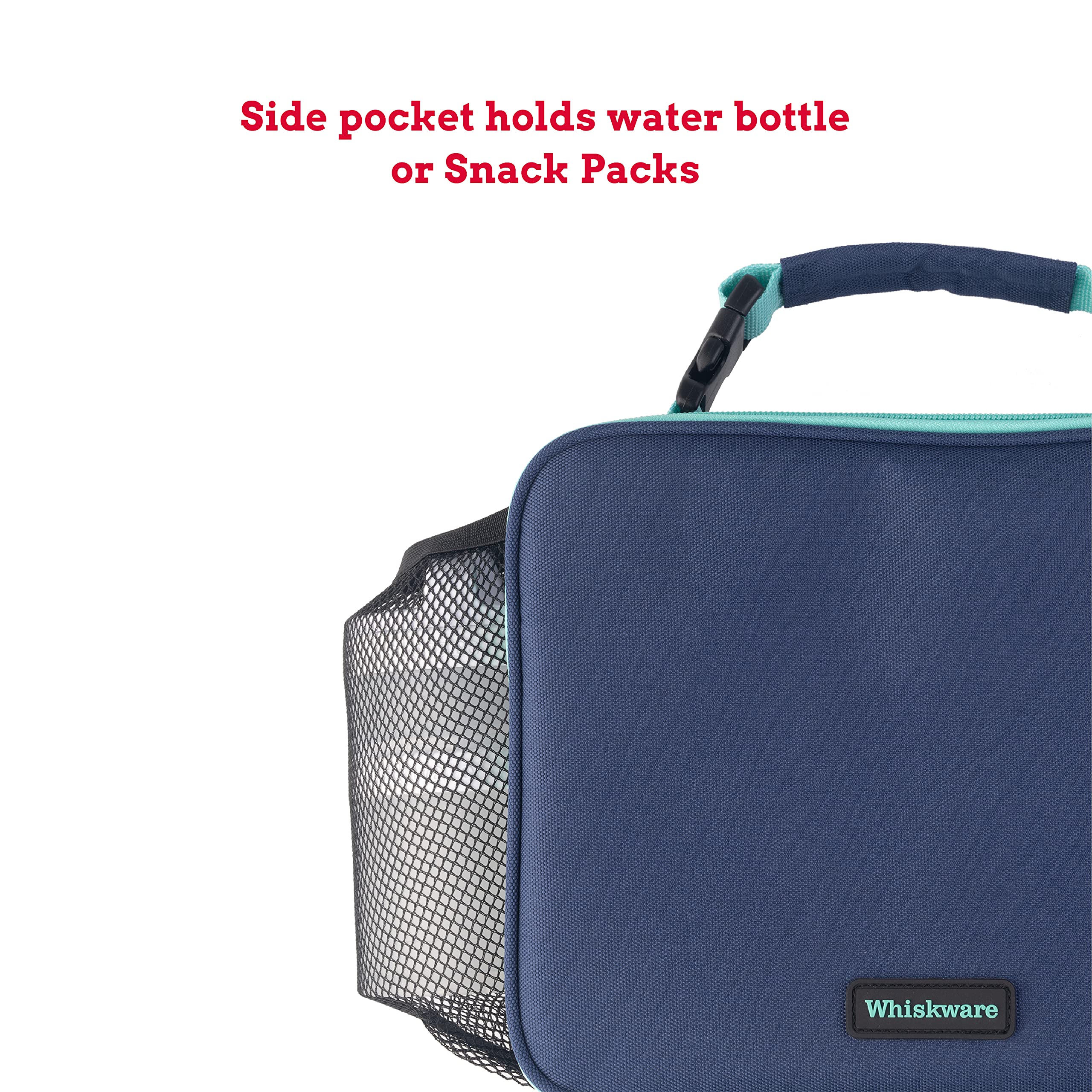 Whiskware Insulated Soft Cooler Lunch Bag for Work, Travel, and More, Black