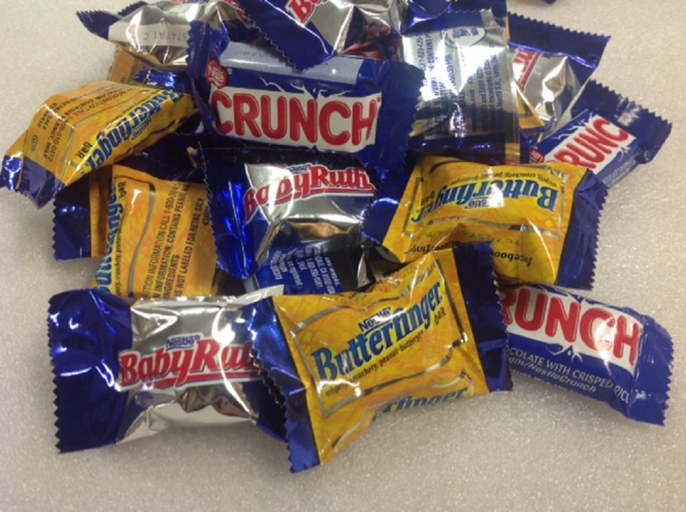 Nestle Chocolate Miniatures 5 pounds bulk Crunch Bar Baby Ruth Butterfinger