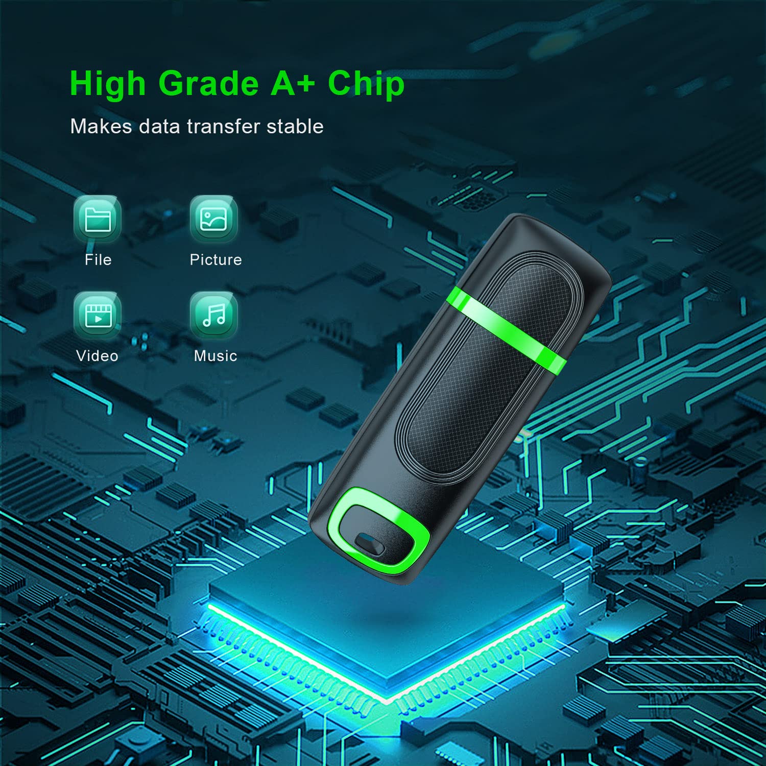 RAOYI 5 Pack 32GB Flash Drive, USB 3.0 High Speed Memory Stick Thumb Drive Jump Drive Zip Drive for Data Storage and Backup (Multicolor)