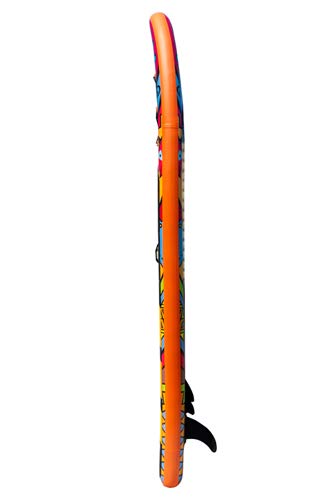 SCSK8 Super Deluxe Inflatable SUP Board (Teal with Flamingo),10'6"×32"×6",QT-SUP11S