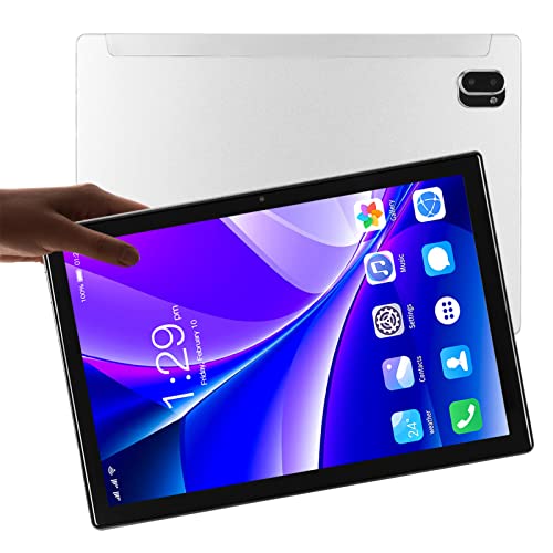 SHYEKYO HD Tablet, 6GB RAM 128GB ROM 5G WiFi Gaming Tablet Octa Core CPU 10.1 Inch FHD 3 Card Slots for School (US Plug)