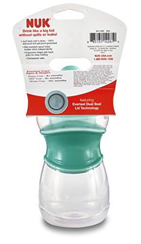 NUK silicone Everlast Sippy Cup, Green, 10oz 1pk