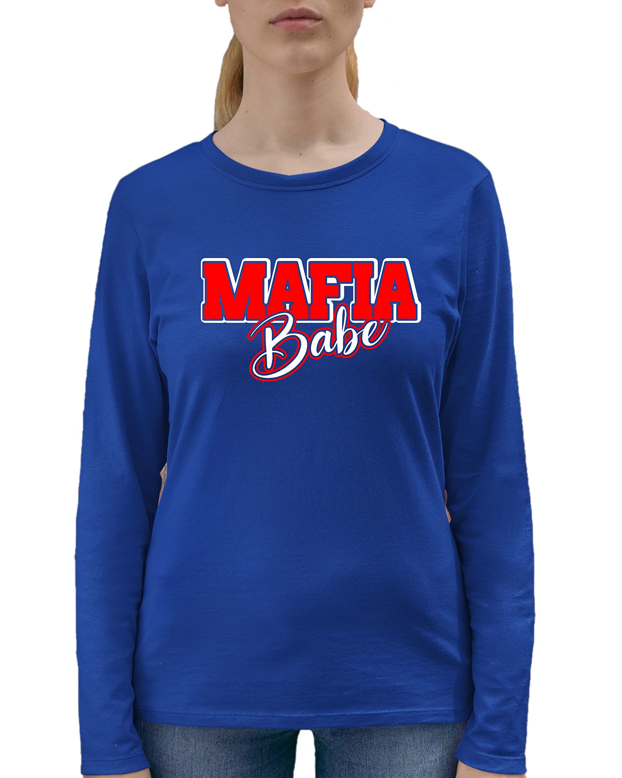 XX-Large Royal Mens Mafia Babe Long Sleeve T-Shirt