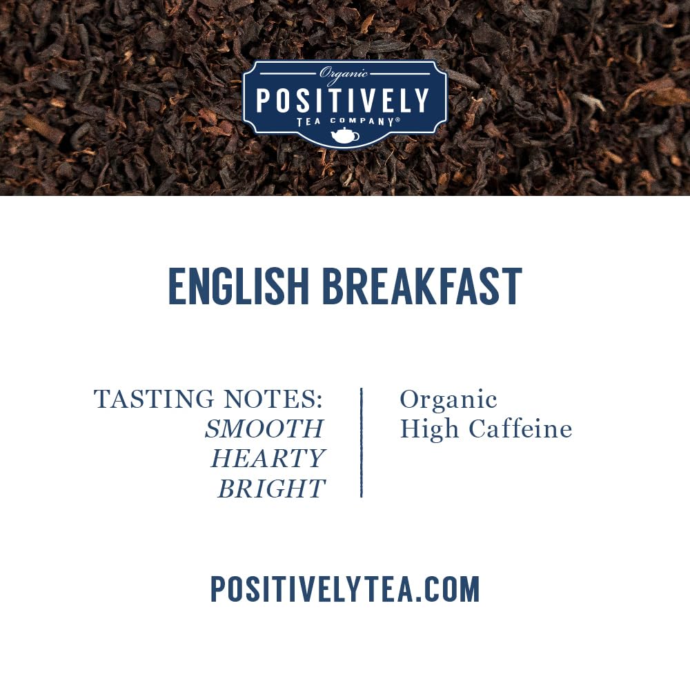 Organic Positively Tea Company, English Breakfast Black Tea, K-Cup Compatible, 24 Pods