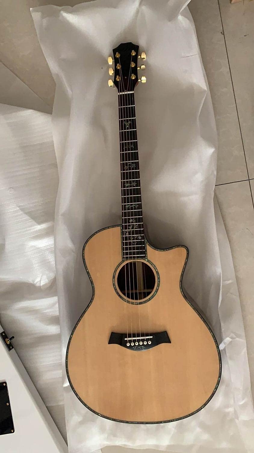 Style acoustic electric guitar, solid spruce top acoustic guitar,Folk pop guitarAcoustic Guitar KitsAcoustic Steel-String Guitars Guitar YYYSHOPP