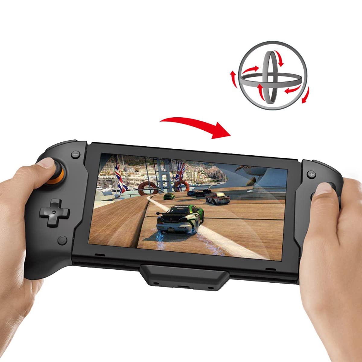 Wireless Controller for Nintendo Switch Joypad Controller Replacement for Nintendo Switch Grip with 6-Axis Gyro, Dual Motor Vibration, Compatible with All Games of Switch,Switch Controller for Handheld Mode(Not for Switch OLED)