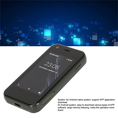 Zyyini XS11 Mini Smartphone, 2.5inch HD Screen 3G Unlocked Mobile Phone for Android 6, Dual Sim, 1GB/8GB, Dual Camera Business Backup Phone, Lightweight and Easy to Carry, 1580mAh Battery(Green)
