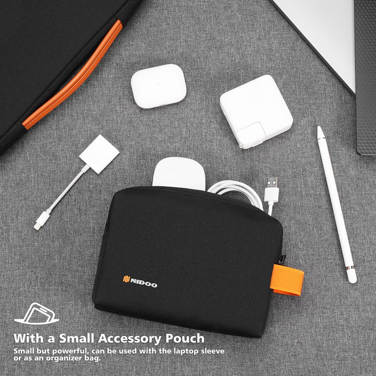NIDOO 14 inch Laptop Sleeve 15 inch Carrying Case Computer Bag for 15" MacBook Air M2 / Surface Laptop 5 4/15.6" Dell XPS 15/14" Latitude 7440 / Lenovo ThinkPad X1 Yoga Gen 7 8 /Thinkpad T480 T470